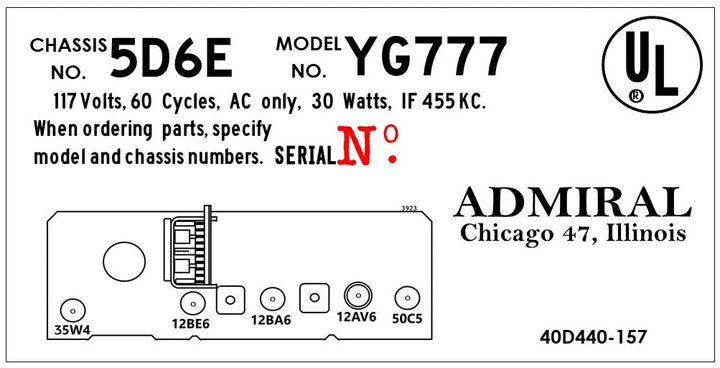 ADMIRAL-YG777 | Antique, Retro, Vintage Tube Radios & Bluetooth | Retro ...