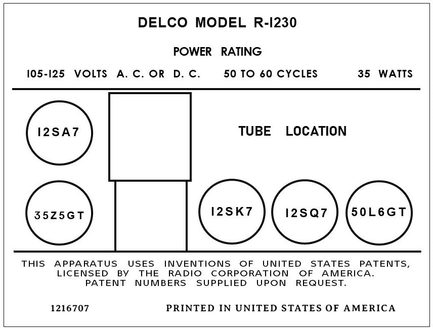 DELCO-R1230 | Antique, Retro, Vintage Tube Radios & Bluetooth | Retro ...