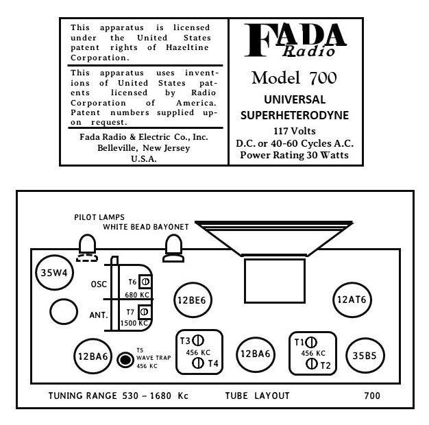 FADA-700 | Antique, Retro, Vintage Tube Radios & Bluetooth | Retro ...