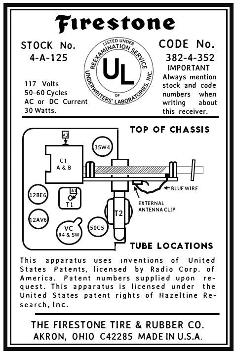 FIRESTONE-4-A-125 | Antique, Retro, Vintage Tube Radios & Bluetooth ...