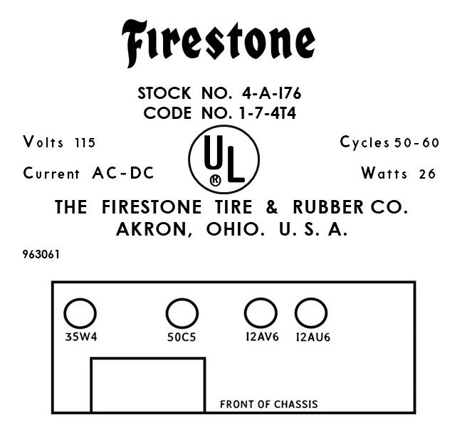FIRESTONE-4A176 - Retro Radio Shop