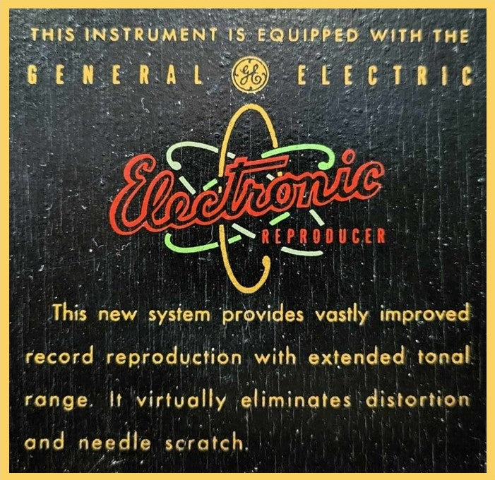 GE-ELECTRONIC-REPRODUCER-LABEL | Antique, Retro, Vintage Tube Radios ...