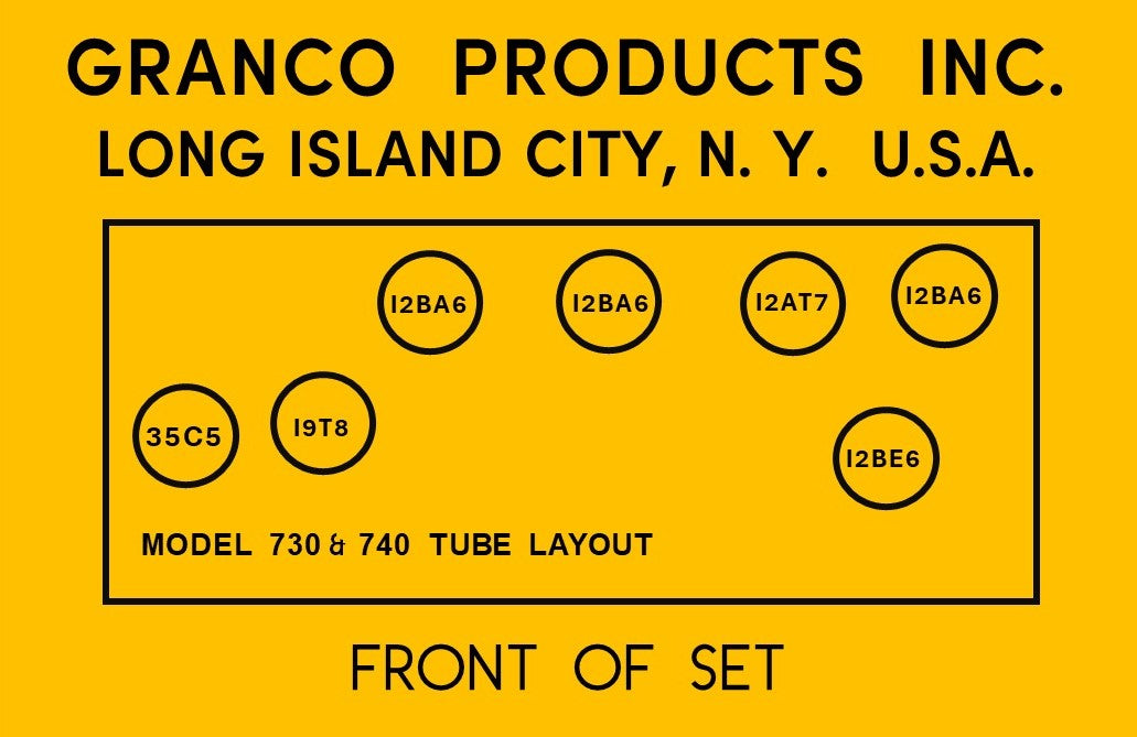 GRANCO-730-740 | Antique, Retro, Vintage Tube Radios & Bluetooth ...