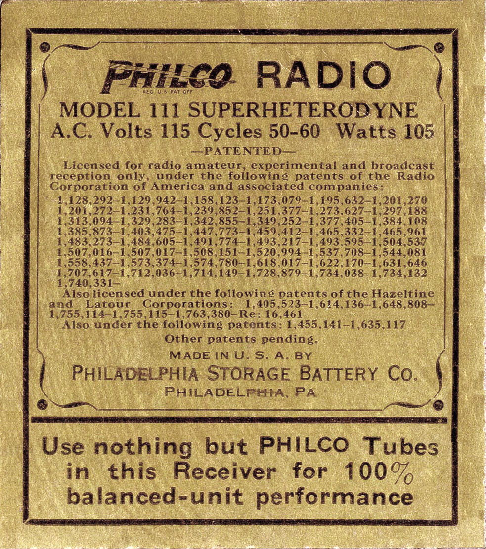PHILCO-111 | Antique, Retro, Vintage Tube Radios & Bluetooth | Retro ...