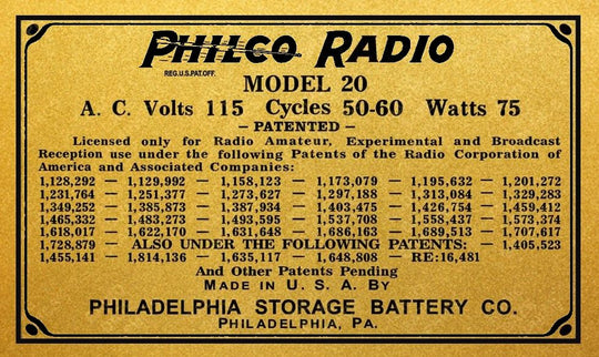 PHILCO-20 | Antique, Retro, Vintage Tube Radios & Bluetooth | Retro ...