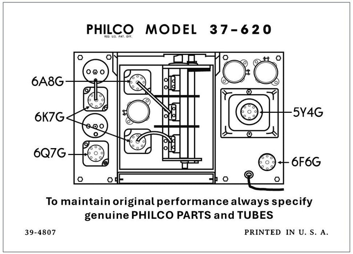 PHILCO-37-620 - Retro Radio Shop
