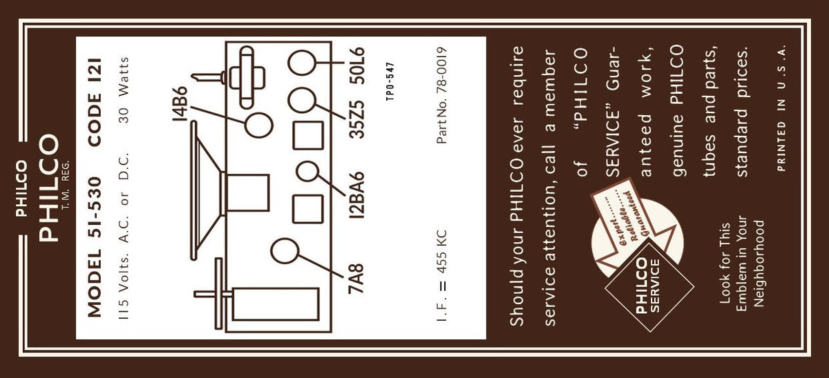 PHILCO-51-530 | Antique, Retro, Vintage Tube Radios & Bluetooth | Retro ...