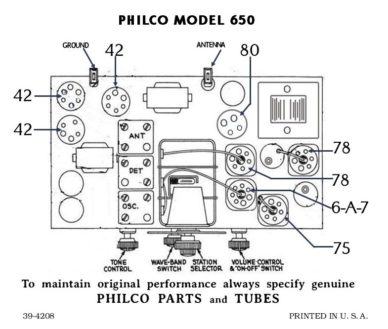 PHILCO-650 | Antique, Retro, Vintage Tube Radios & Bluetooth | Retro ...
