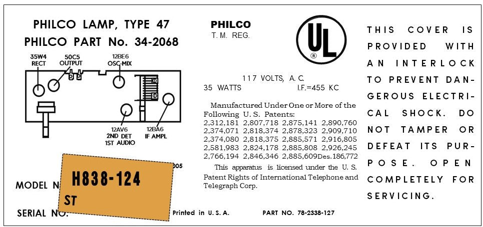 PHILCO-H838 | Antique, Retro, Vintage Tube Radios & Bluetooth | Retro ...