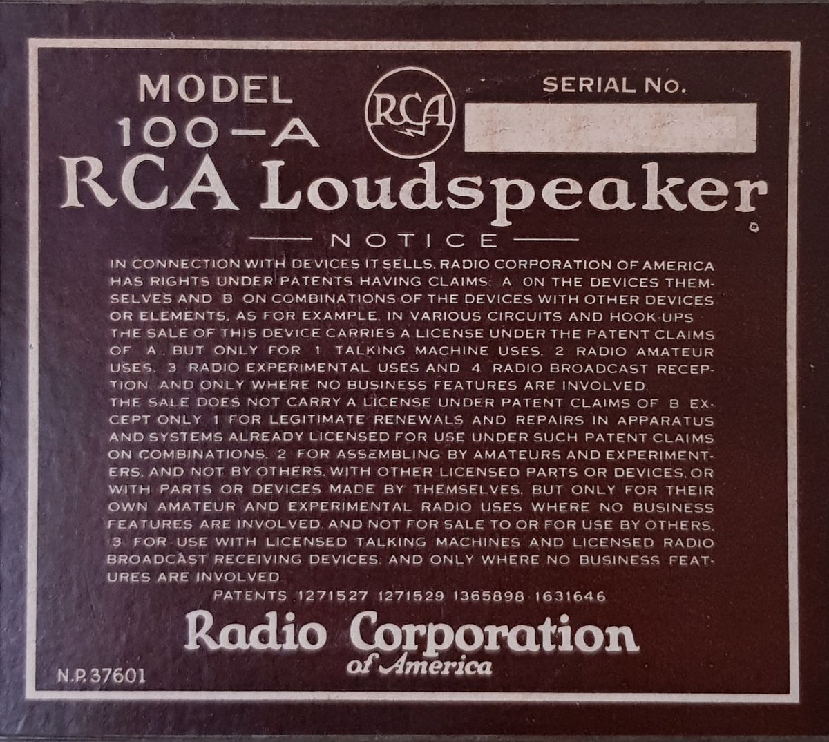 RCA-100A | Antique, Retro, Vintage Tube Radios & Bluetooth | Retro ...