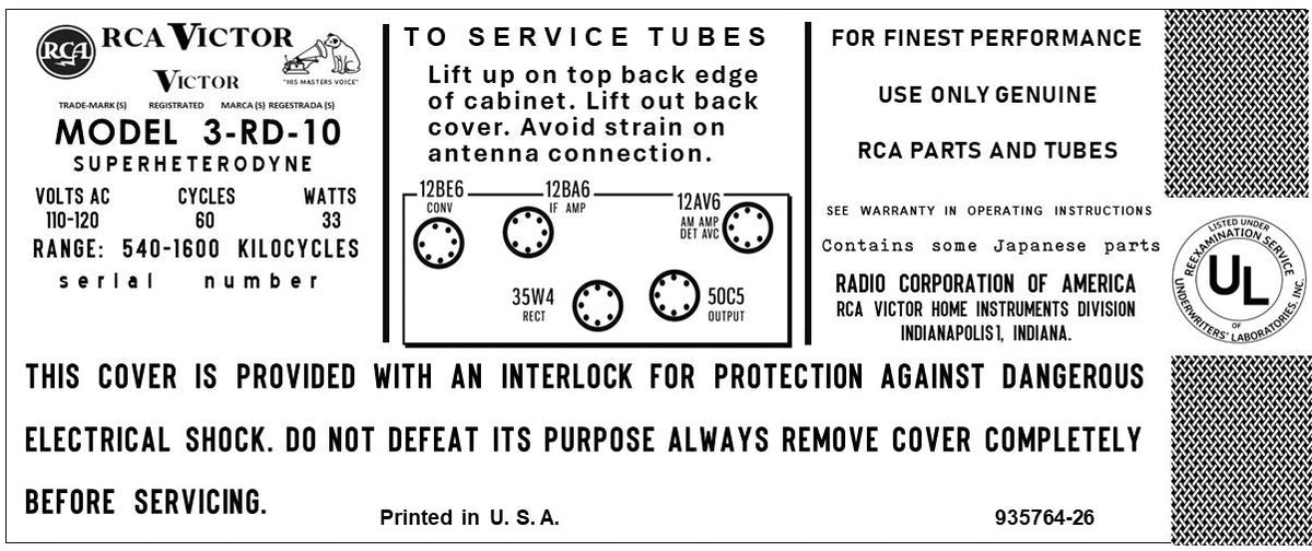 RCA-3-RD-10 | Antique, Retro, Vintage Tube Radios & Bluetooth | Retro ...