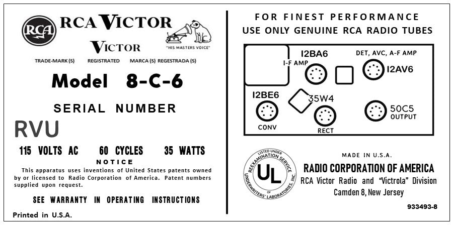 RCA-8C6 - Retro Radio Shop