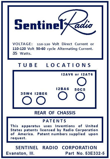SENTINEL-338 | Antique, Retro, Vintage Tube Radios & Bluetooth | Retro ...