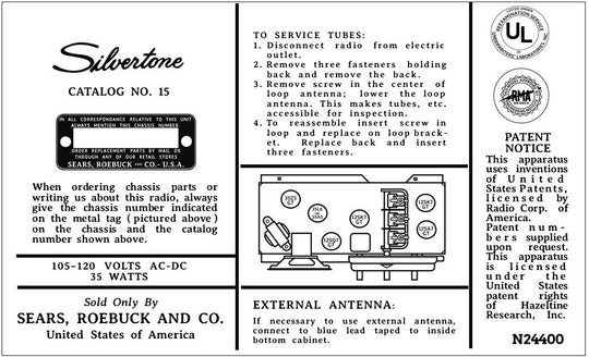 SILVERTONE-15 - Retro Radio Shop