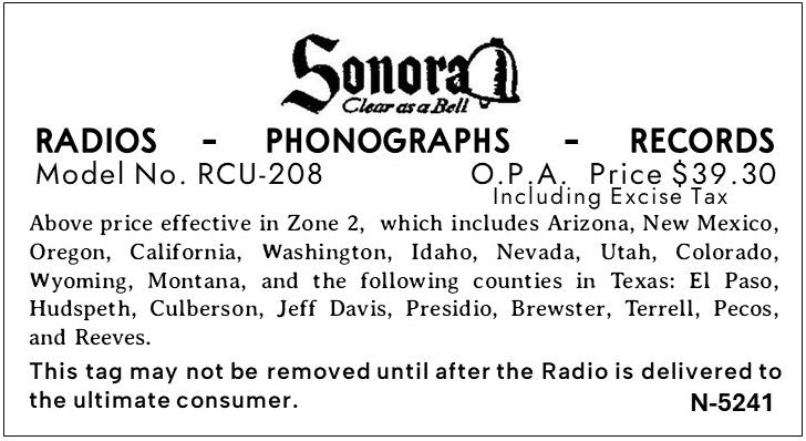 SONORA-RCU-208_-PRICING - Retro Radio Shop