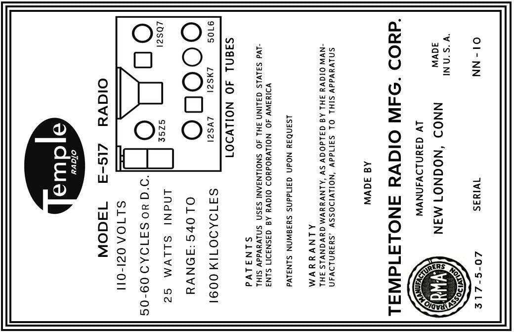 TEMPLE-E517 - Retro Radio Shop
