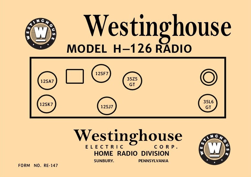 WESTINGHOUSE-H126 | Antique, Retro, Vintage Tube Radios & Bluetooth ...