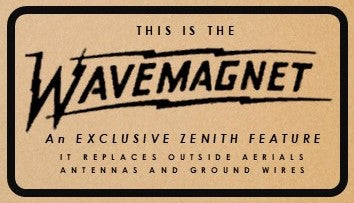 ZENITH-WAVEMAGNET-LABEL-STOCK-CARD | Antique, Retro, Vintage Tube ...