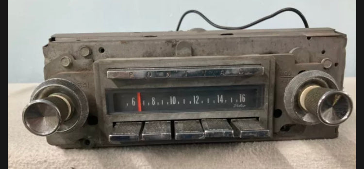 1965-66 Pontiac Bonneville, Grand Prix, Catalina AM radio with Bluetoo ...