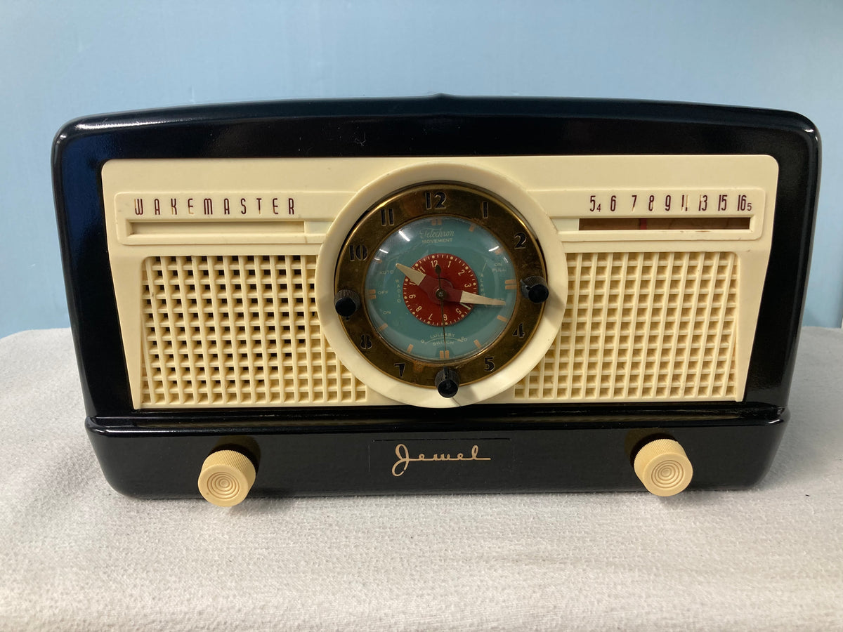 1950 Jewel 5057 “Wakemaster” Clock Radio | Antique, Retro, Vintage Tube ...